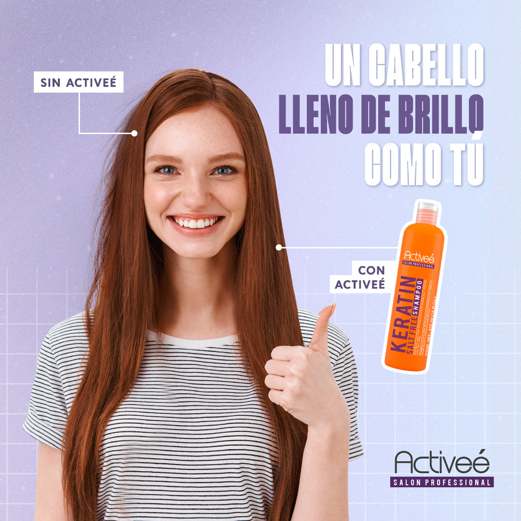 Shampoo Activee Professional Keratin Tecnologia para cuidado Intensivo ...