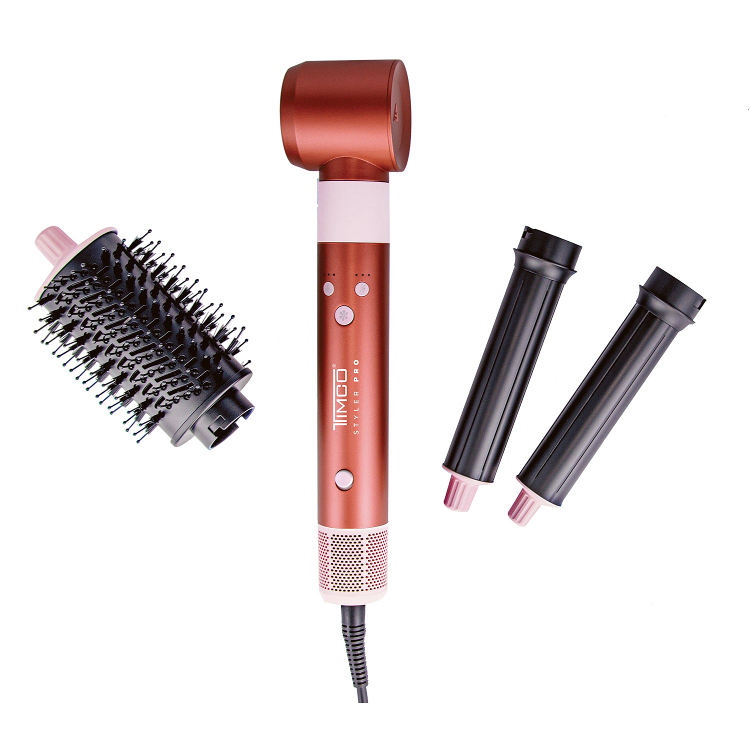 Cepillo Secadora TIMCO Styler PRO 3 en 1 Iónico Cerámico Seca Ondula y ...