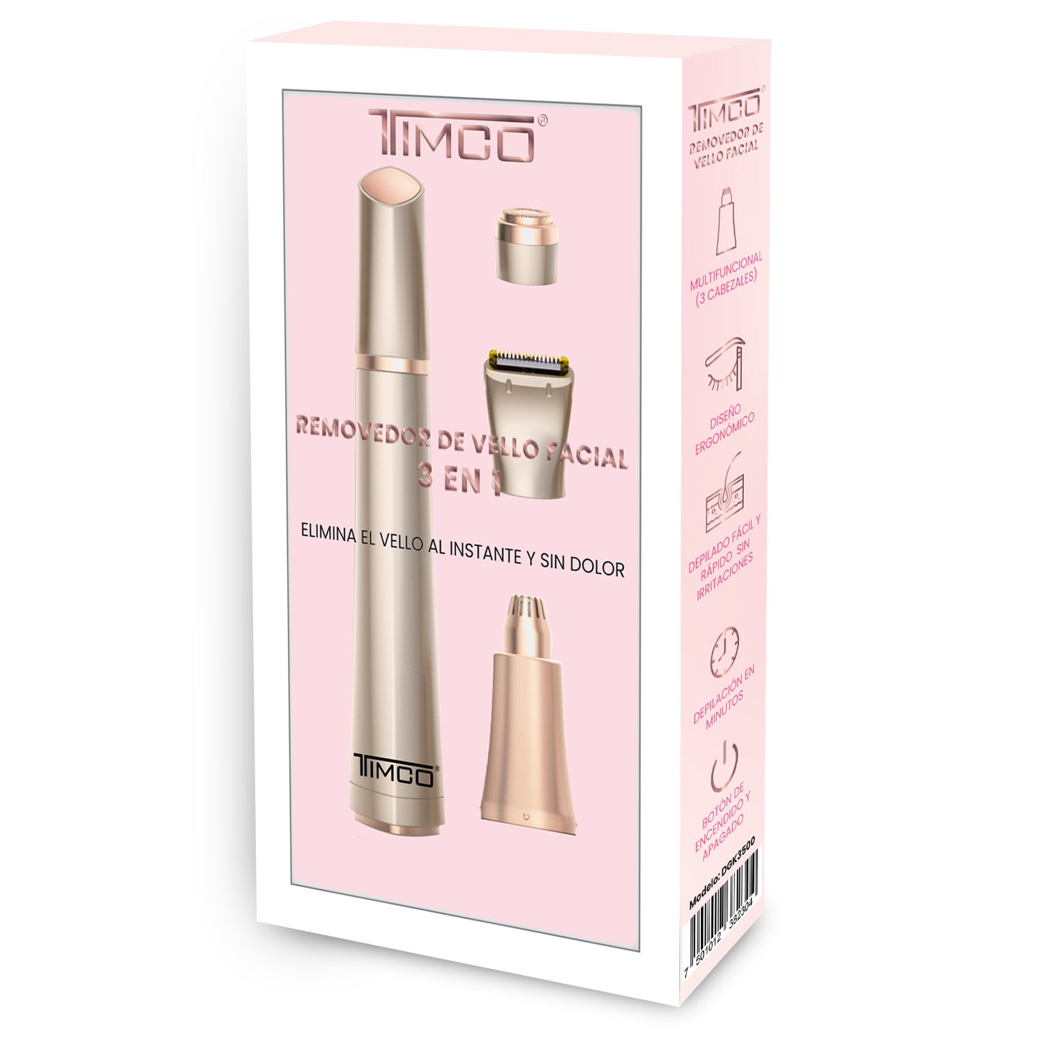 Depiladora Rasuradora Facial Flawless 3 en 1 Timco DGK3500 – timco.com.mx