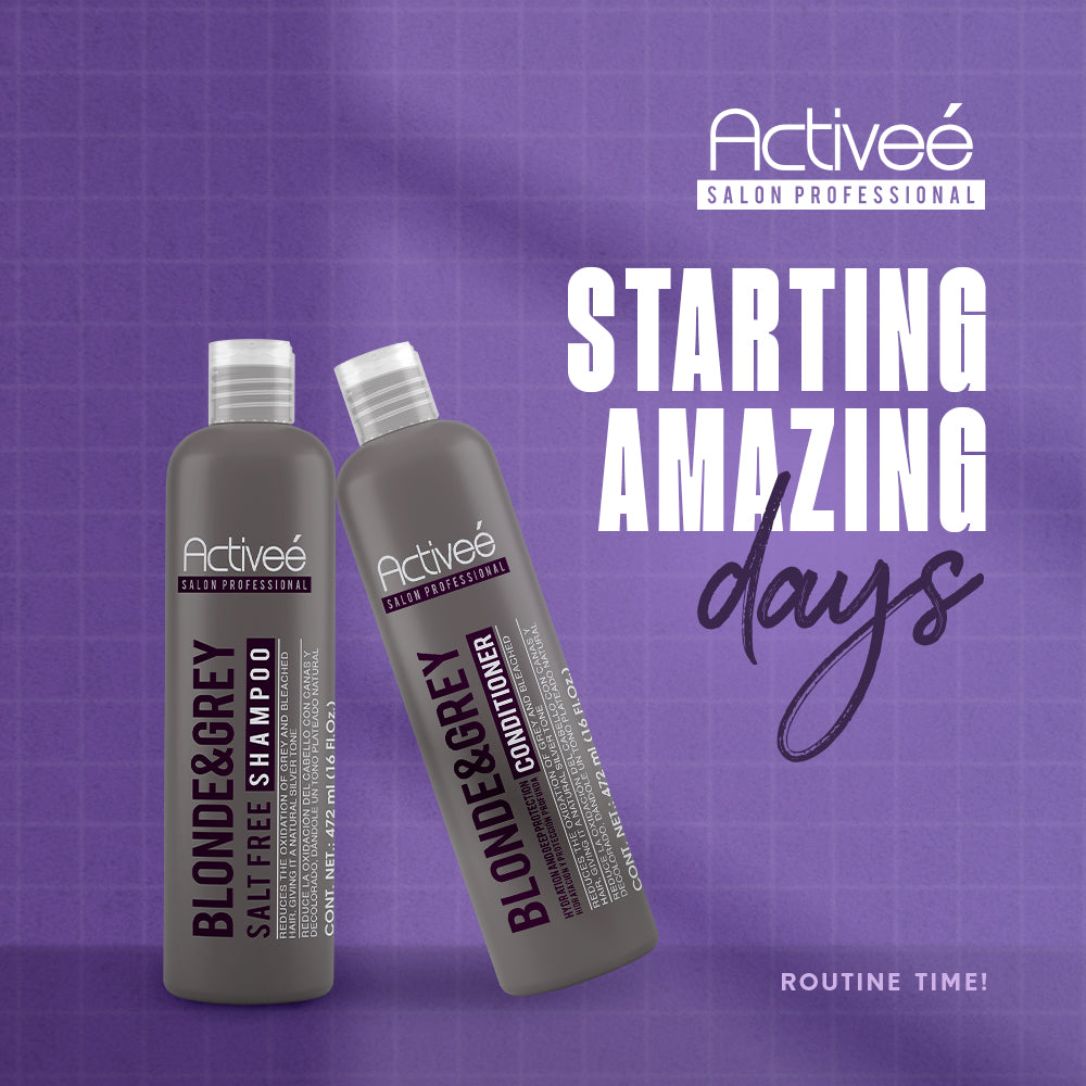 Shampoo Activee Professional Blonde & Grey Reduce la Oxidacion del Cab ...