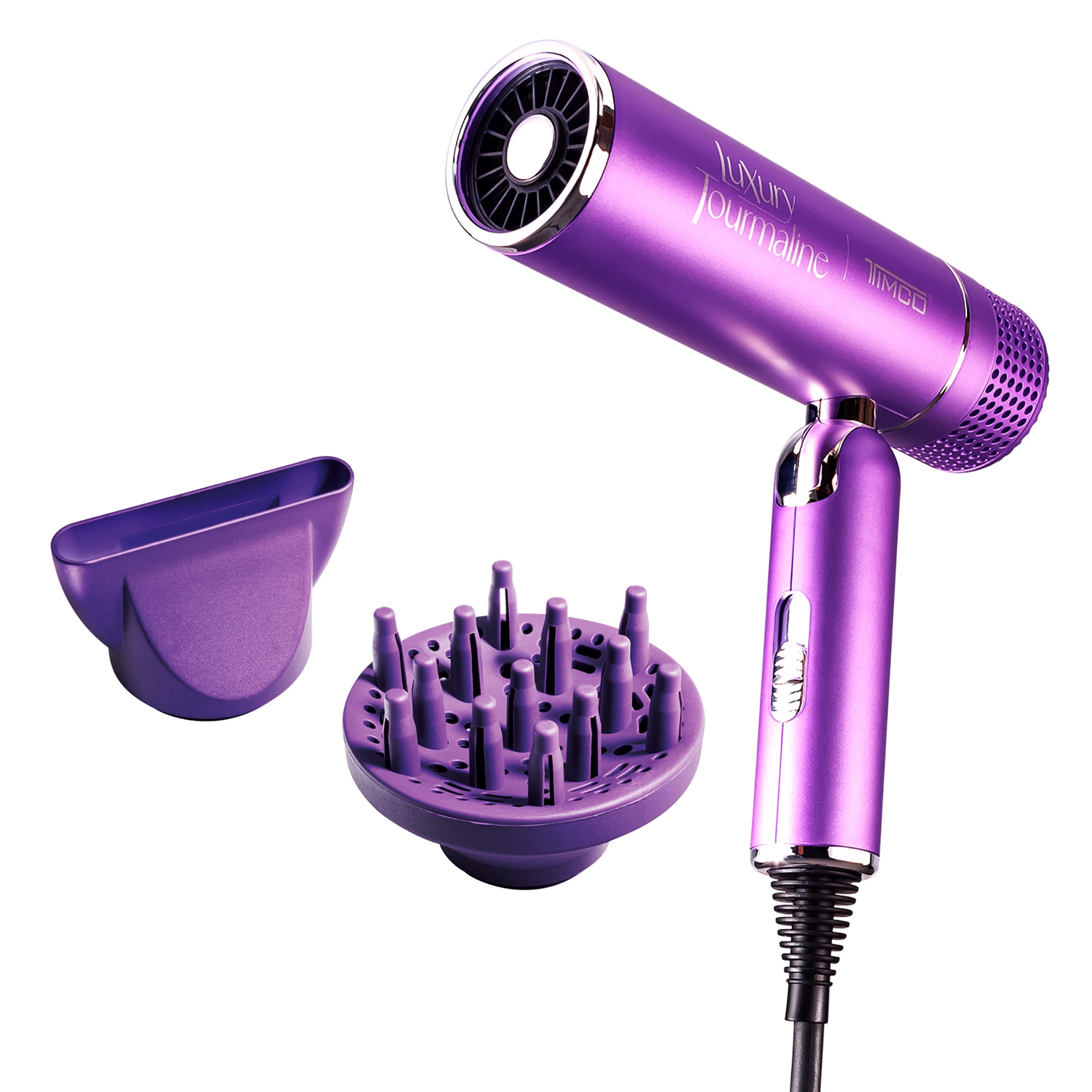Secadora de Cabello Plegable con Difusor y Boquilla Luxury Tourmaline ...