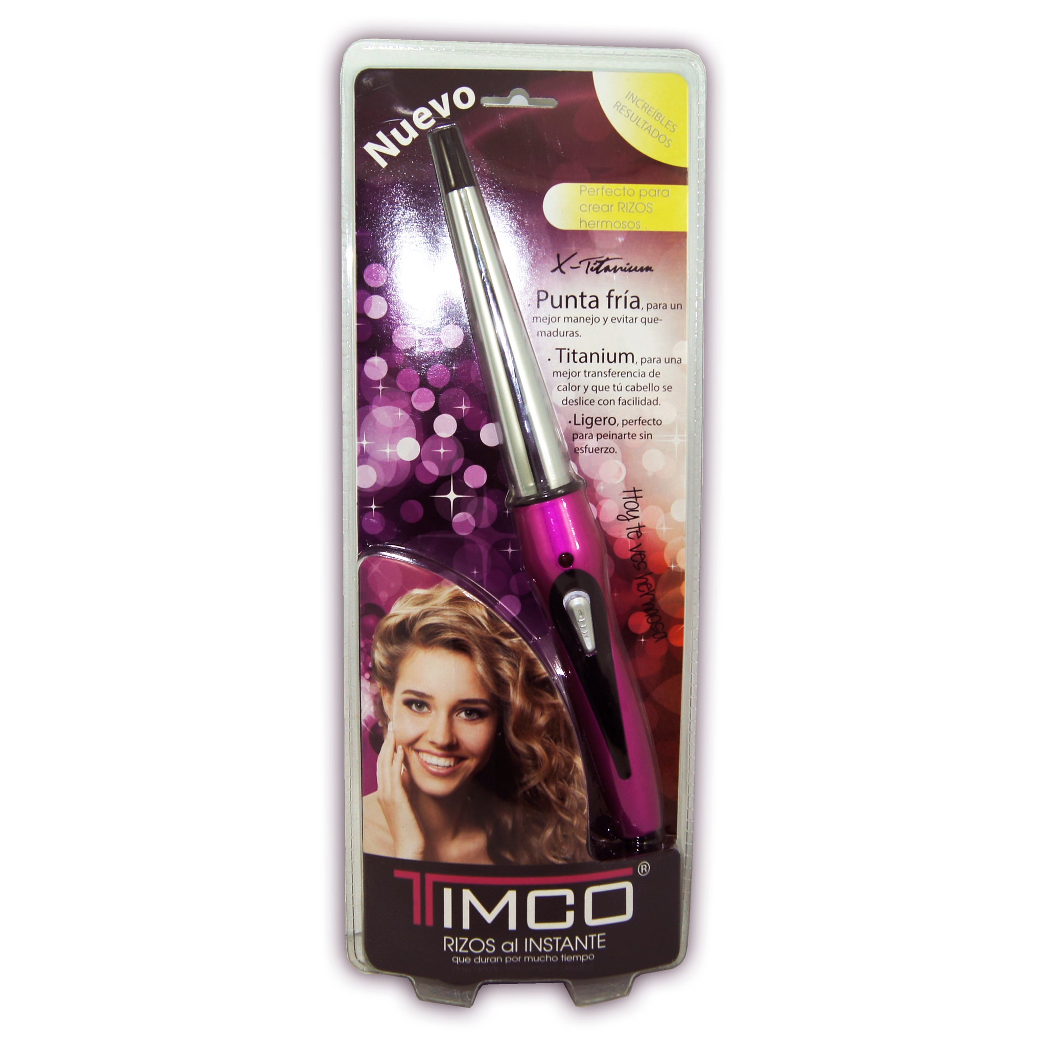 Ferro Rizador de Cabello Titanium Ondas Rizos Timco FT-25 – timco.com.mx